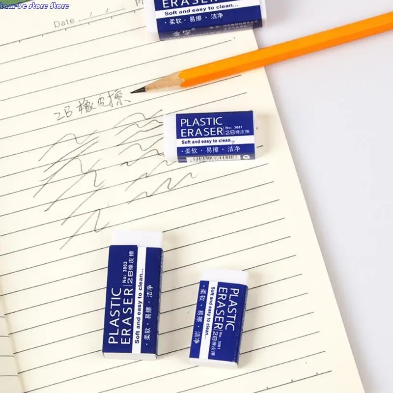 D0UA 10/30 Pcs 2B Pencil Erasers Back to School Erasers White Erasers ...