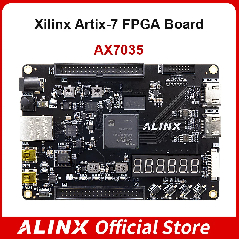 ALINX AX7035 자일링스 Artix 7 FPGA 개발 보드 XC7A35T 기가비트 이더넷 JTAG| | - AliExpress