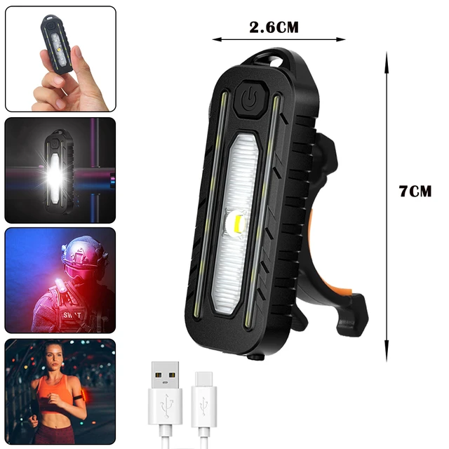 Red&Blue LED Shoulder Clip Warning Light Police Shoulder Light ...