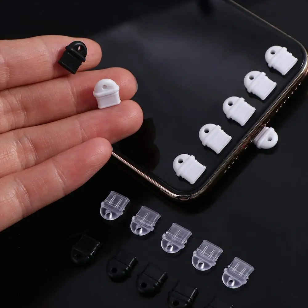 10pcs Type C Anti-lost Dust Plug Waterproof Silicone Mobile Phone Dust ...