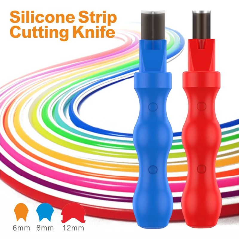 2/4PCS LED Neon Light Cutter Carving Knife Split Silicone Strip Cutter ...