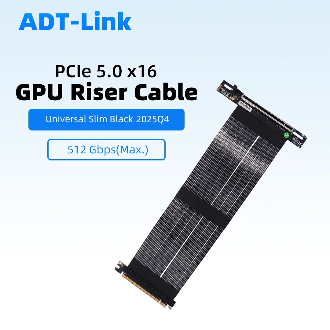 Cable de Extensión para Tarjeta Gráfica ADT-Link PCIe 5.0 X16 GEN5, 90 ...