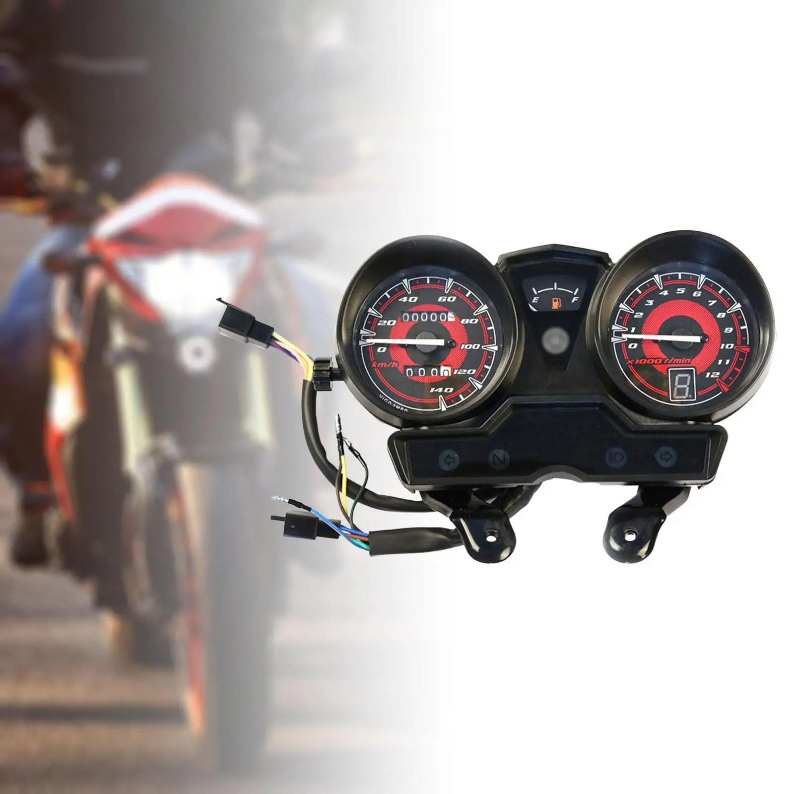 LED-Digital-Speedometer-Speed-Gauge-Modification-for-Yamaha-Ybr125 ...