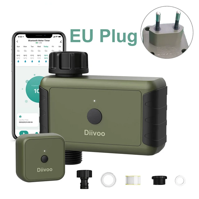 Diivoo WiFi Gateway Garden Watering Irrigation ControllerTiming ...