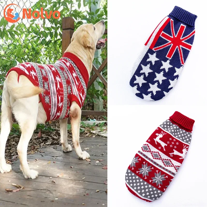 Su-ter-de-Navidad-para-perros-grandes-prendas-de-punto-gruesas-y-c ...