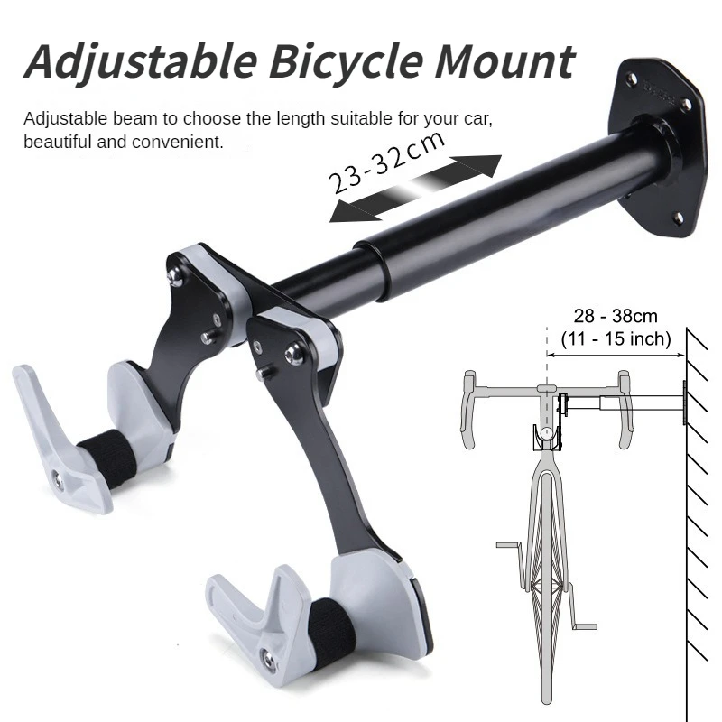 Bike-Wall-Mount-Garage-Bike-Rack-Adjustable-Hanger-Wall-Beam ...