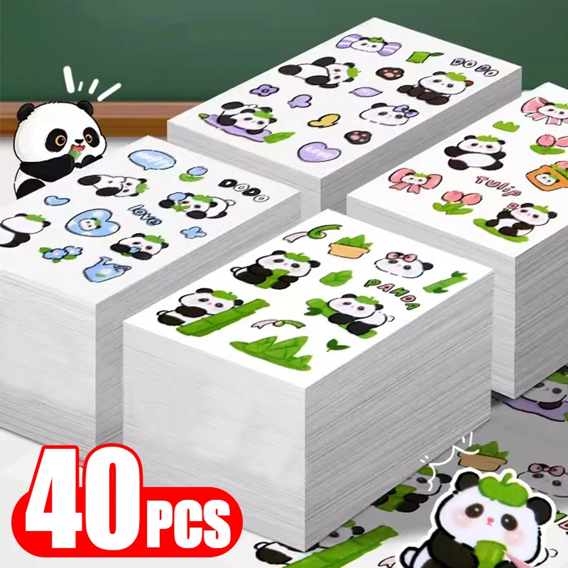 10-40Sheet-Cute-Cartoon-Panda-Stickers-For-Mobile-Phones-Earphone-Box ...