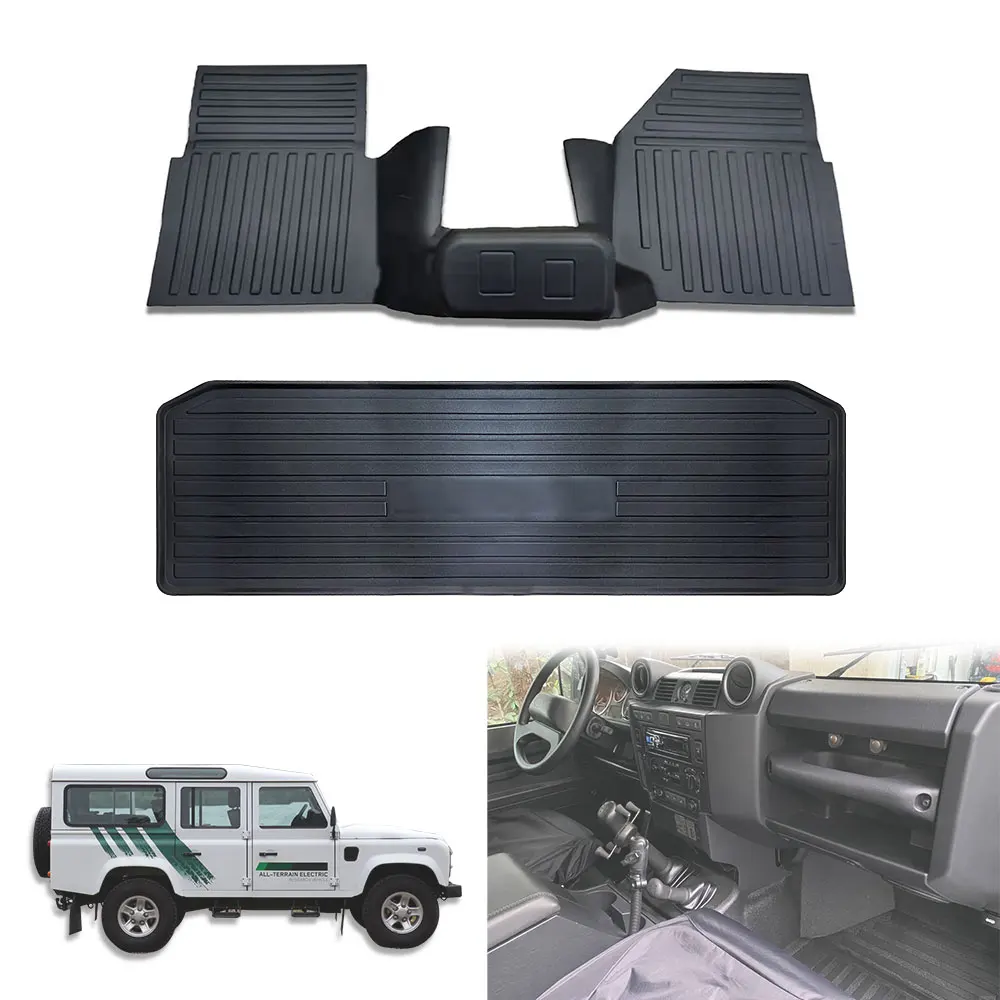 for-Land-Rover-Defender-90-110-Puma-TD4-2006-2016-waterproof-car-mats ...