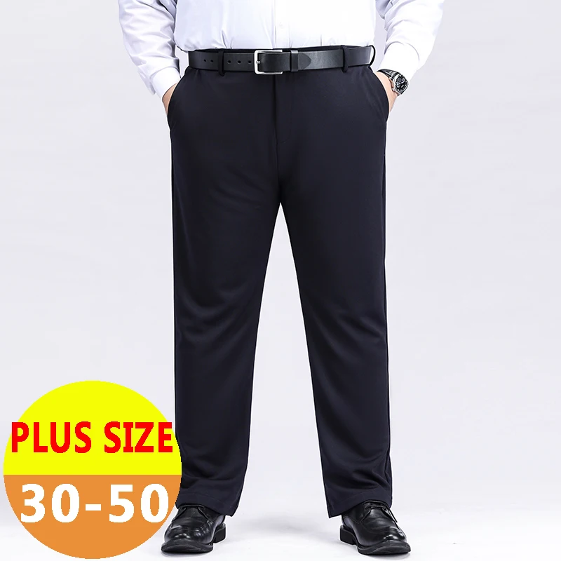 Plus-Size-Smart-Casual-Pants-Men-Top-Quality-Suit-Pants-Elastic ...