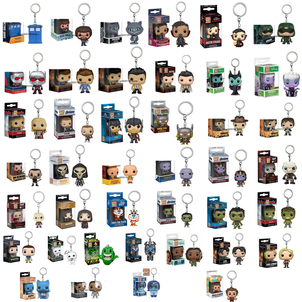 Funko POP llavero TARDIS CHESSUR DOCTOR extraño MALEFICENTE THOR JASON ...