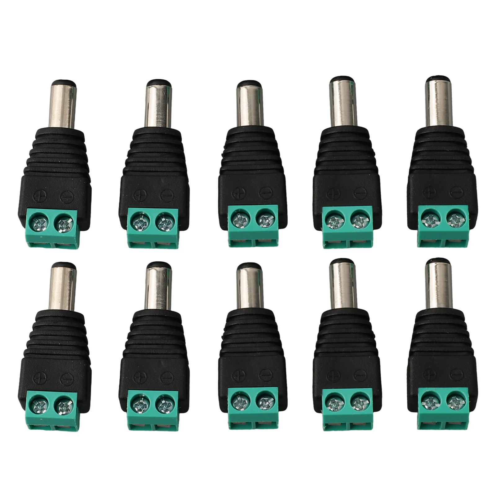 10PCS Male DC Power Plug 5 5 x 2 1MM Adapter Connector Easy to Install ...