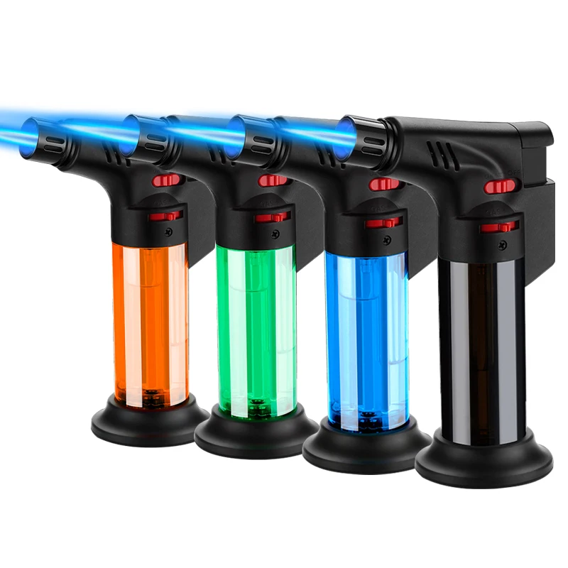 4pcs Welding Gun Lighter Jet Flame Torch Lighter Large Capacity Gas Box ...