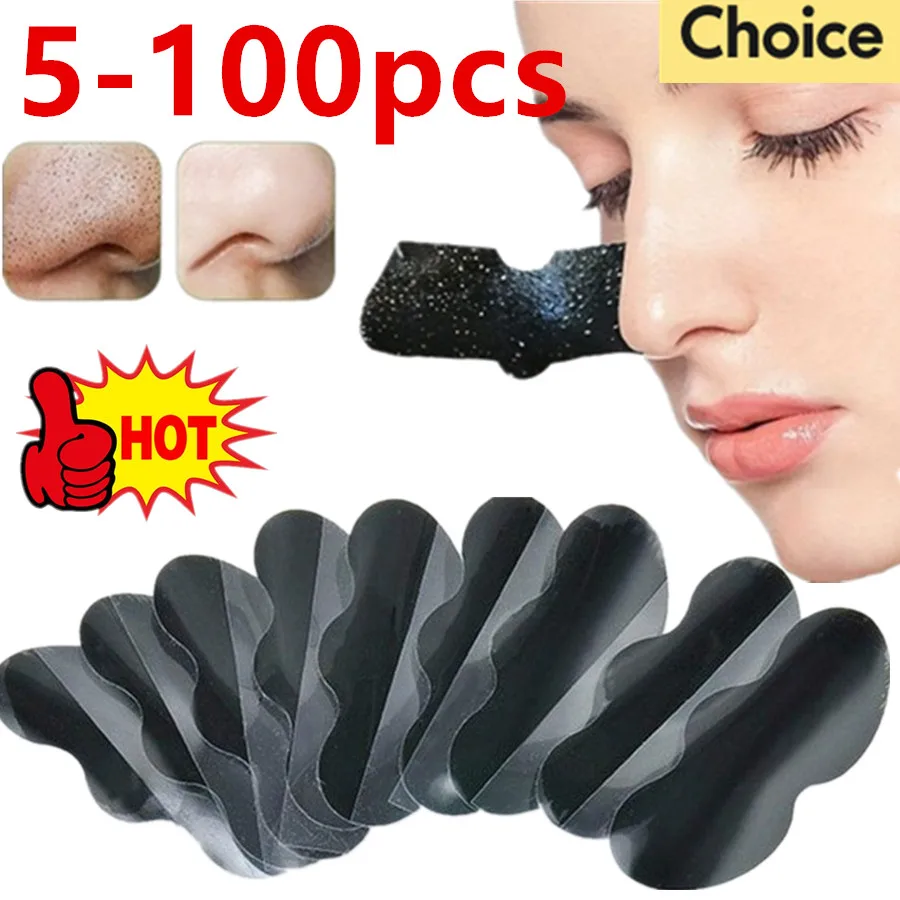 5-100PC-Nose-Blackhead-Remover-Strip-Deep-Cleansing-Shrink-Pore-Acne ...