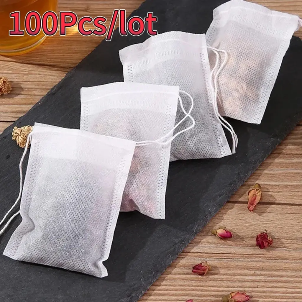 100pcs-Lot-Disposable-Teabags-Non-Woven-Fabric-Tea-Filter-Bags-For ...