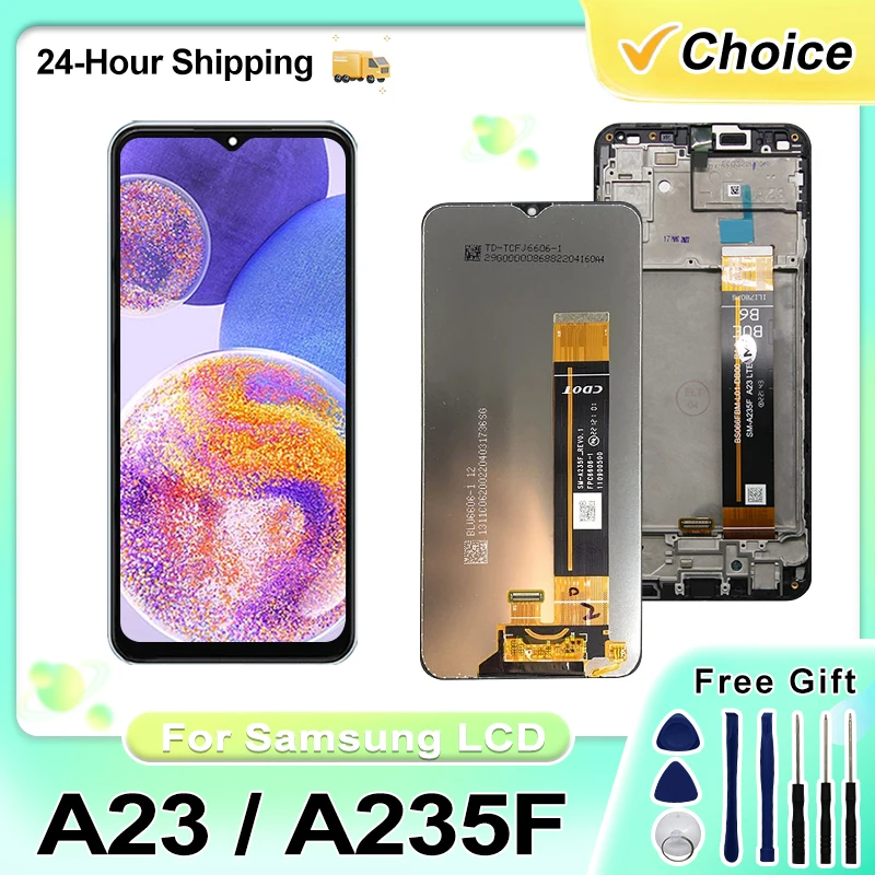 삼성 갤럭시 A23 4G LCD 디스플레이, 터치 스크린 디지타이저 어셈블리, 교체 부품, A235, A235F ...