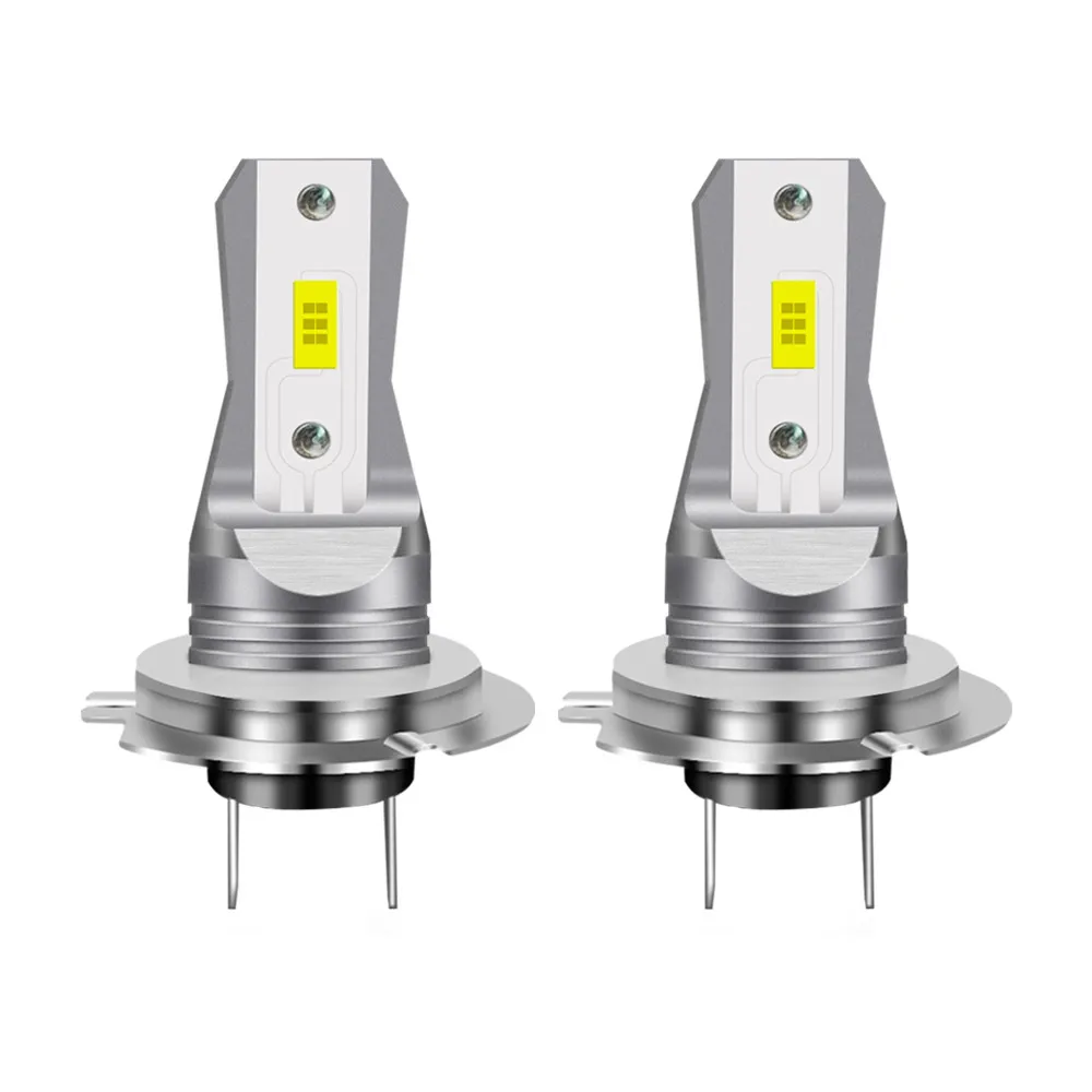 2x Fanless H7 H4 LED Bulb 1:1 Mini Size Head Lamp Wireless 20000LM CSP ...