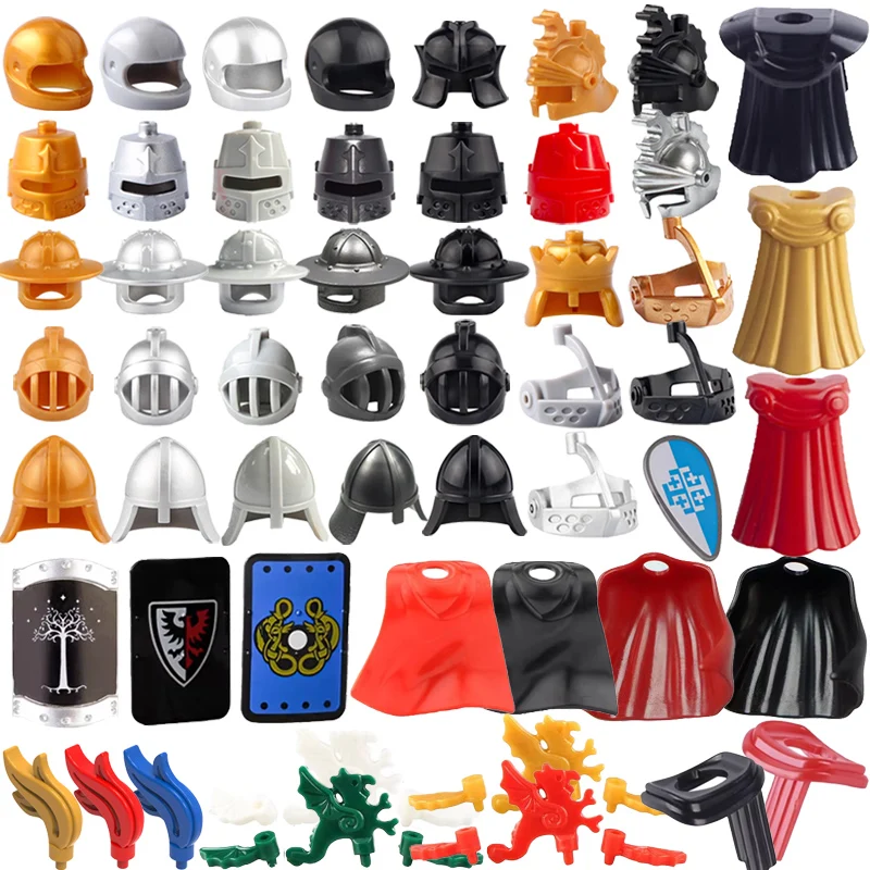 MOC-Building-Block-Medieval-Knight-Roman-Soldier-Accessory-Helmet ...