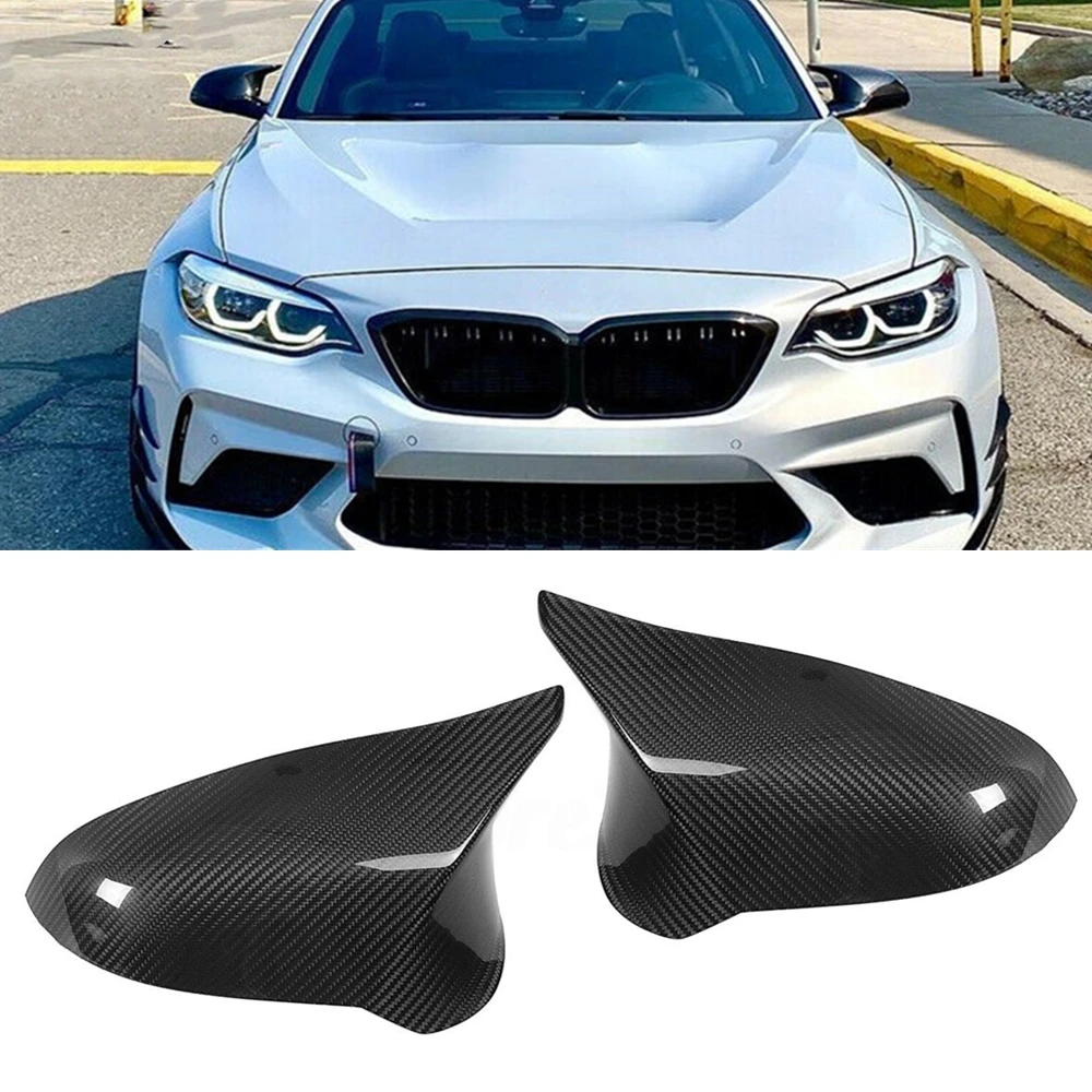 Mirror Cover For BMW F87 M2 Competition 2019 2021 Real Carbon Fiber ...