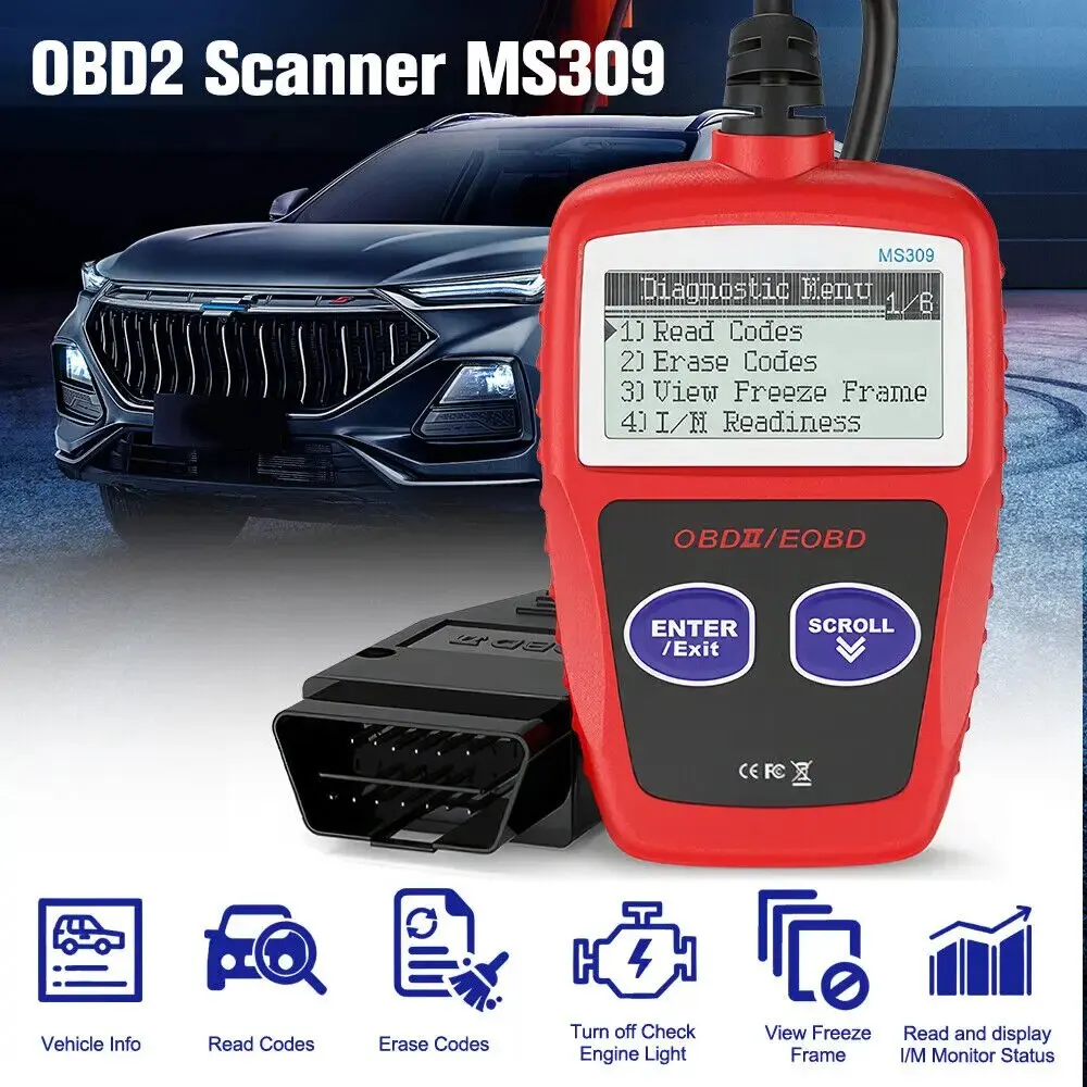 MS309-Automotive-Code-Reader-OBD2-Scanner-Car-Check-Engine-Fault ...