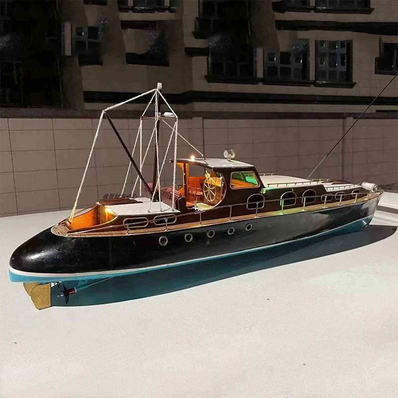 1-18-Ship-Model-Wooden-Yacht-Model-Kit-DIY-Handmade-Ship-Model-Laser ...
