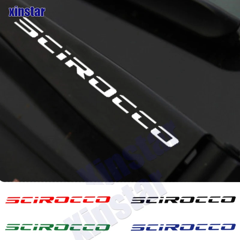 4Pcs Car Windshield Wiper Sticker For VW Volkswagen R SCIROCCO ROCCO ...