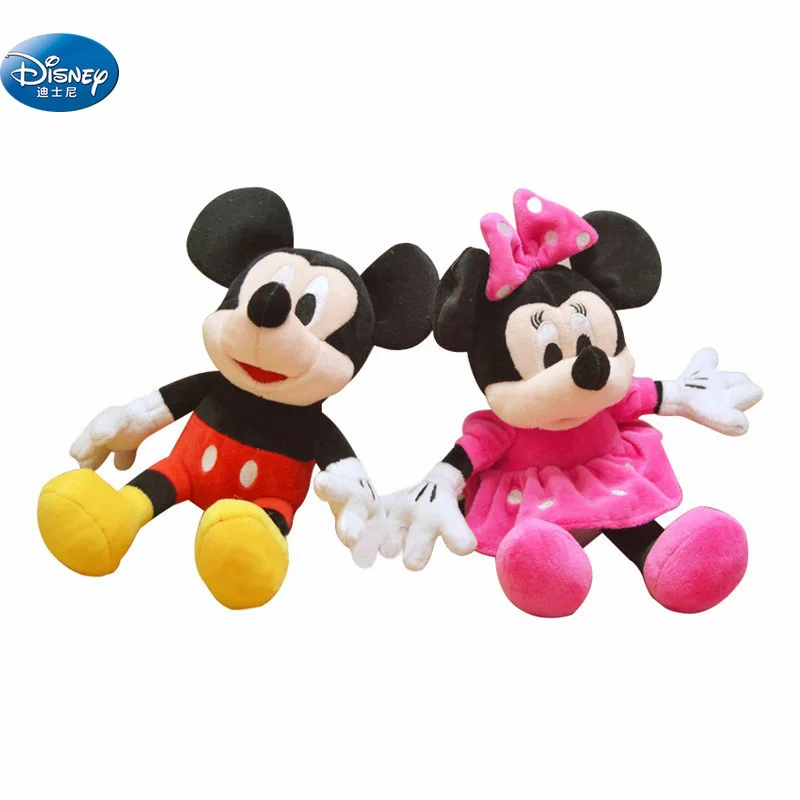 Disney-peluches de Mickey Mouse y Minnie para niños, 29 cm suaves de muñecos de peluche ...