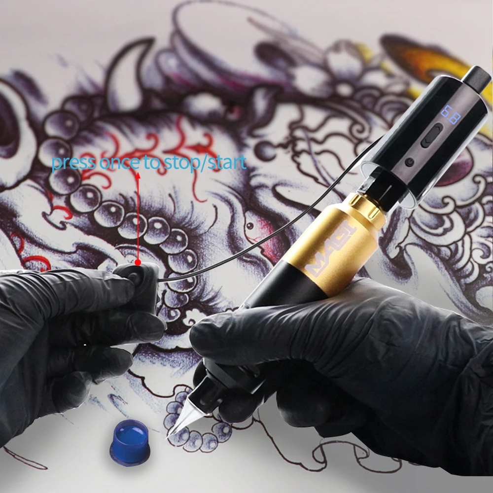 Rotary Tattoo Machine Drawing