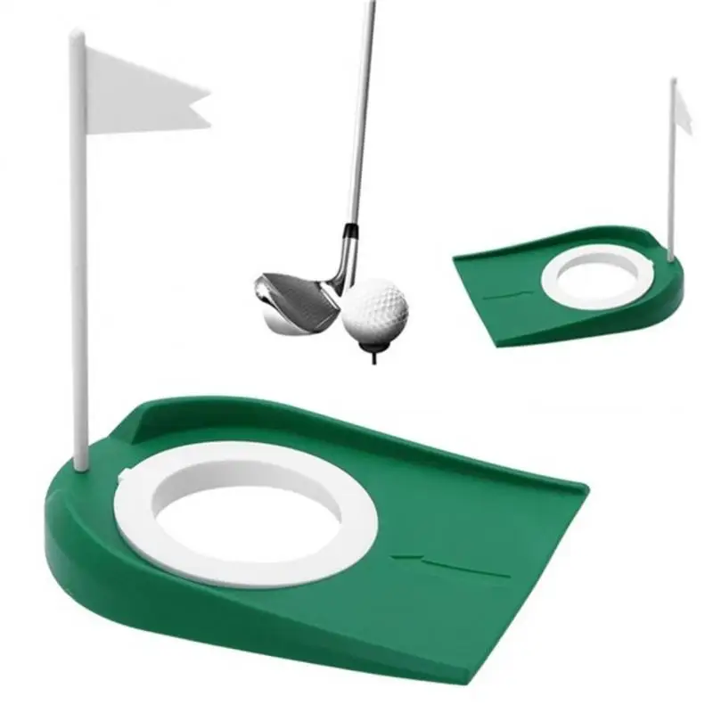 Indoor-Golf-Putting-Trainer-with-Hole-Flag-Putter-Green-Practice-Aid ...