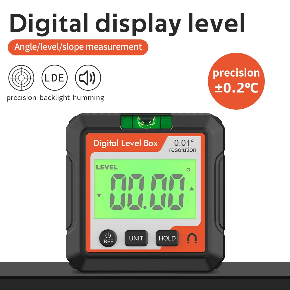 Electronic Protractor Digital Inclinometer 0-360 Digital Bevel Box IP65 ...