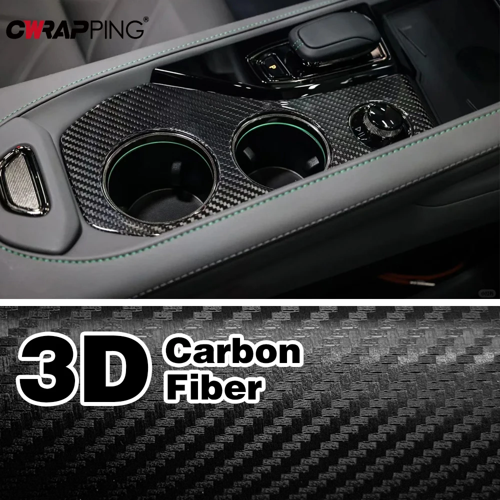 3D Carbon Fiber Motorcycle Stickers Hydrograph Vinyl Wrap Film Matte ...