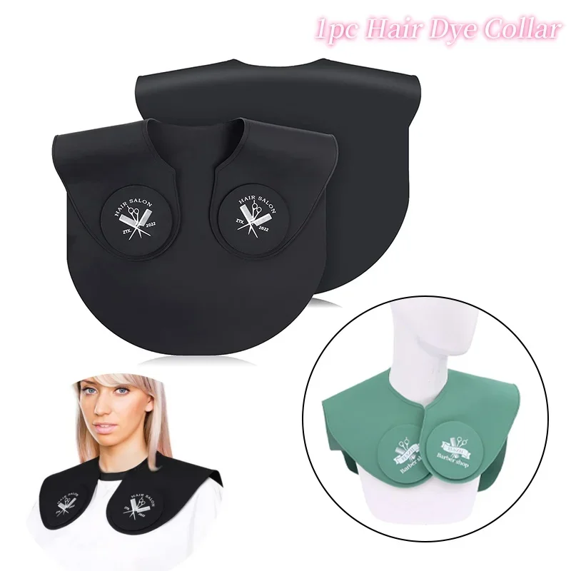Silicone Hair Cutting Collar Hair Dyeing Shawls Hairdressing Cape Neck ...