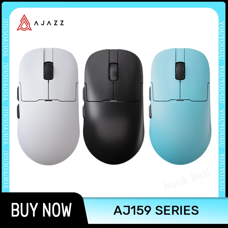 Ajazz-Wireless-Gaming-Mouse-3-Mode-Aj159-Pro-8K-Paw3950-Lightweight-Magnetic-Charging-Dock ...
