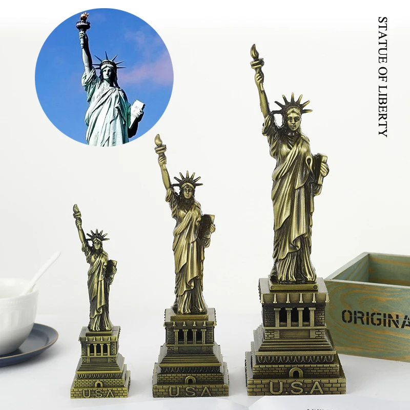 1pc-15cm-American-Statue-of-Liberty-Model-Ornament-Metal-Crafts-Home ...