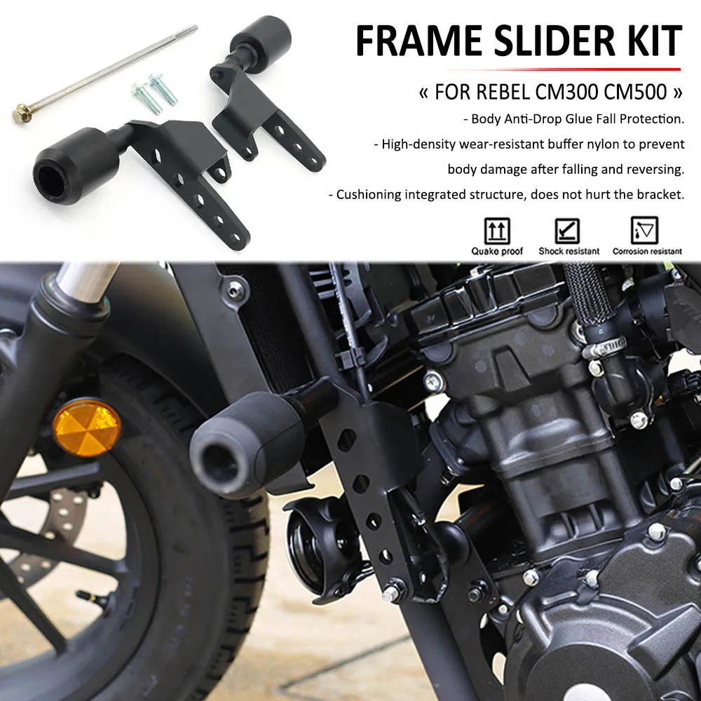NEW-For-Honda-REBEL-CM-300-500-CM300-CM500-Motorcycle-Engine-Guard-Anti ...