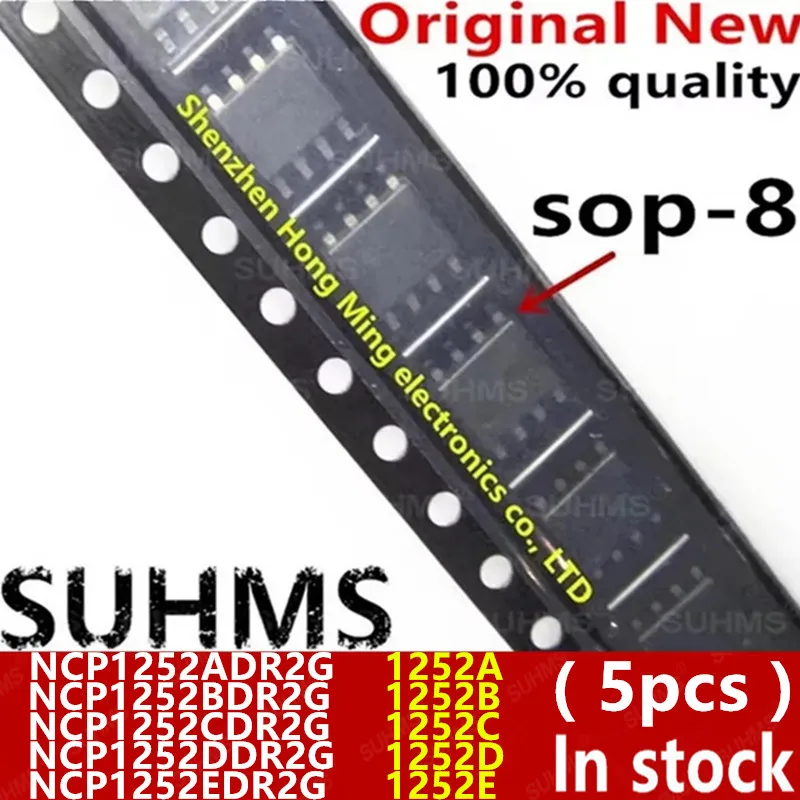 (5piece) 100% New 1252A 1252B 1252C 1252D 1252E NCP1252ADR2G ...