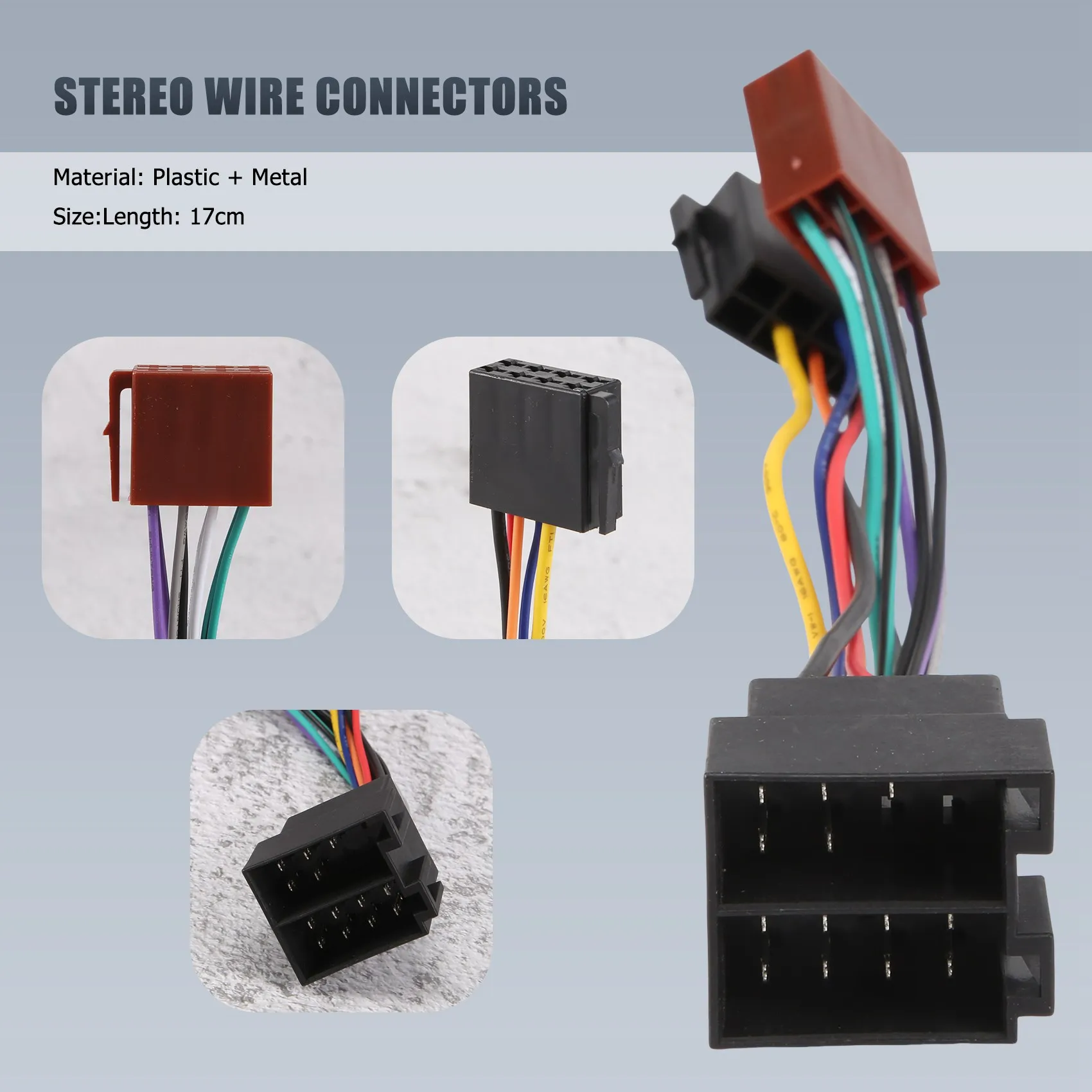 Excellent-Car Stereo Radio Player ISO Wiring Harness Connector For ...