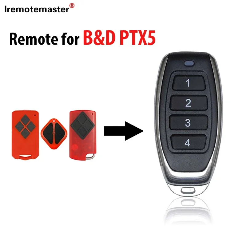 For B&D PTX5 BND Tritran 433MHz Garage Door Remote Control-A-Door ...