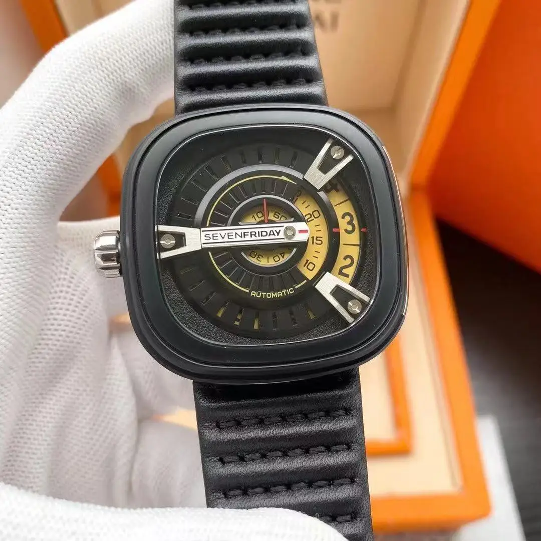 2025 SEVENFRIDAY M2-01 mature men's square large dial mechanical watch ...