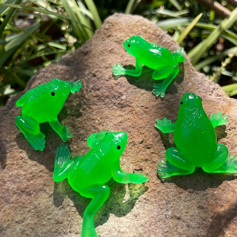 10Pcs-Spoof-Simulation-Soft-Rubber-Frog-Model-Animal-Toys-Toad-Tricky ...