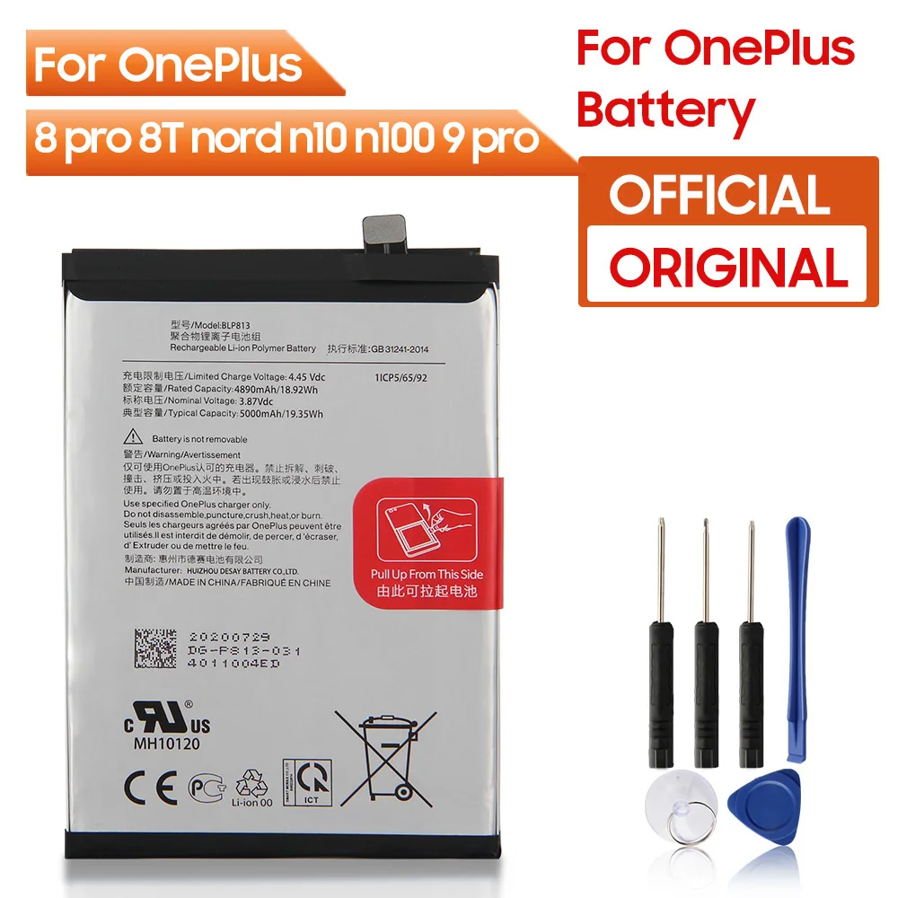 Original-Replacement-Battery-BLP761-BLP759-BLP785-For-Oneplus-1-8-pro ...
