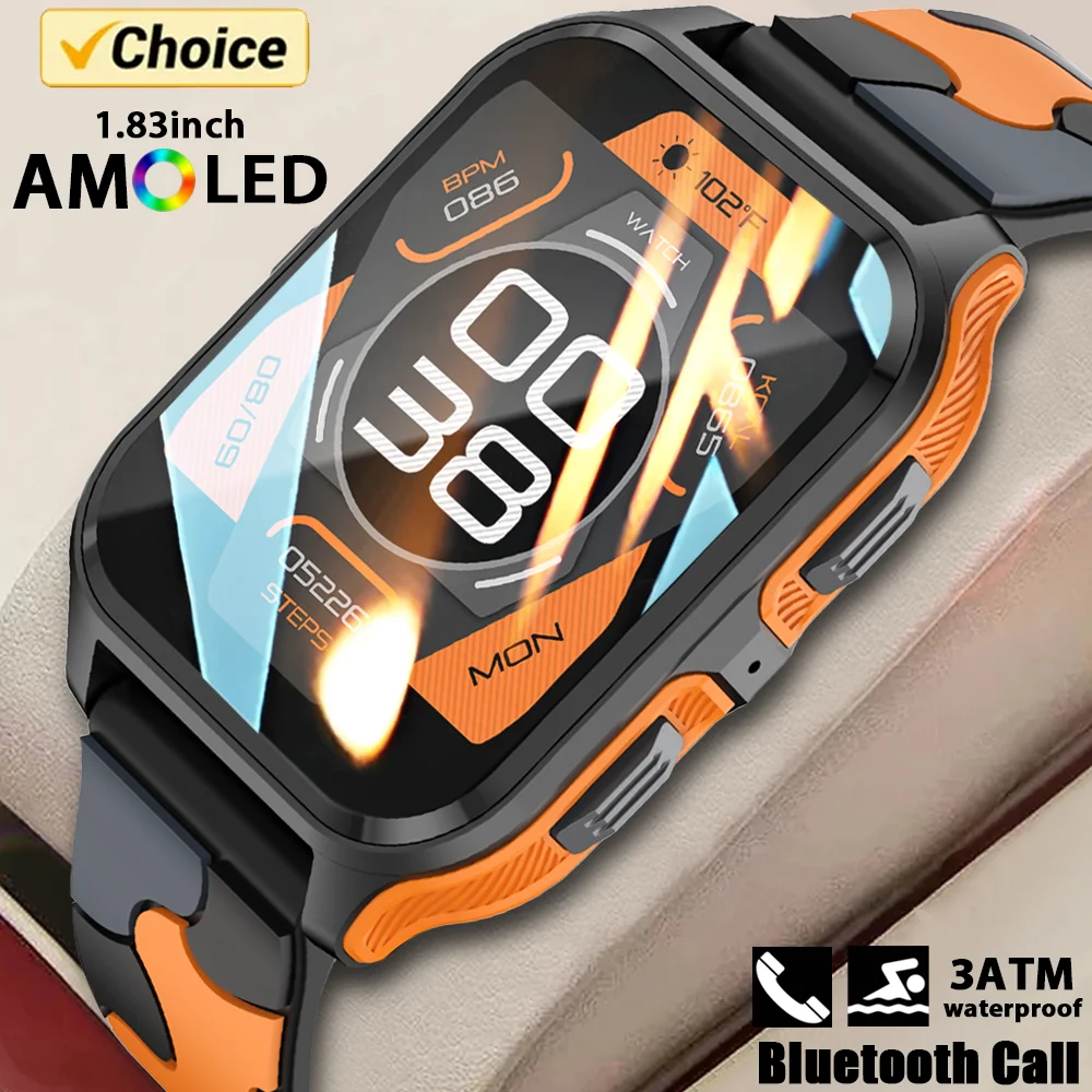 1-9-Inch-Outdoor-Military-Bluetooth-Call-Smart-Watch-Men-Smartwatch-Man ...