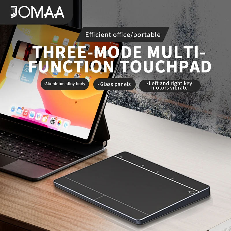 JOMAA Bluetooth Tri-Modes Wireless Touchpad for Windows/iOS Portable ...