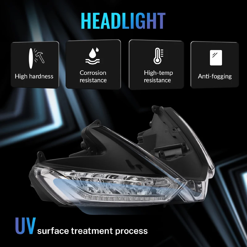 Motorcycle LED Front Headlight Assembly For Aprilia RS660 RS 660 RSV4 ...