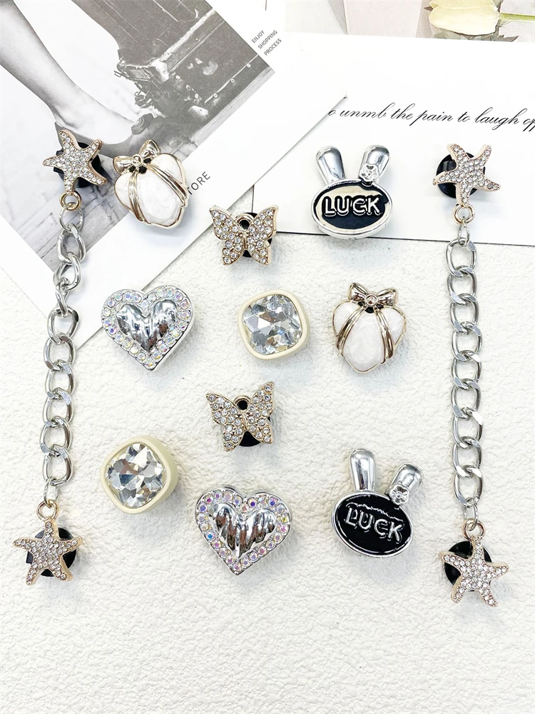 ABS-sapato-ornamento-com-fivela-de-strass-para-mulheres-Clog-Decora-es ...