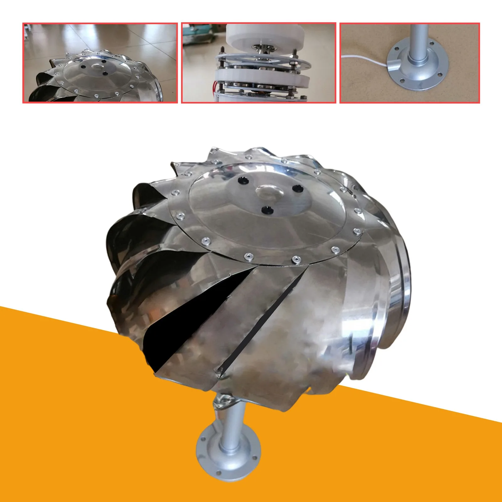 Compact-Vertical-Wind-Turbine-Stainless-Steel-Wind-Power-Generator-with ...