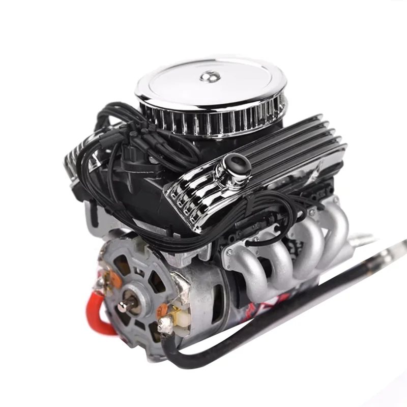 B51C Old Fashioned V8 Engine Heat Sink Universal For 1/10 For Traxxas ...