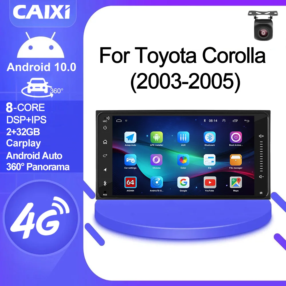 2din Universal Android 10 Carplay Gps Car Radio Stereo Multimedia ...