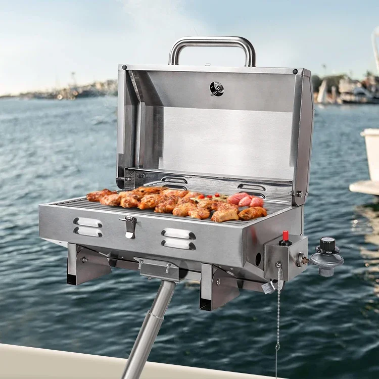l # forHOMFUL Marine Boat BBQ Stove Propane Barbecue Stainless Steel ...