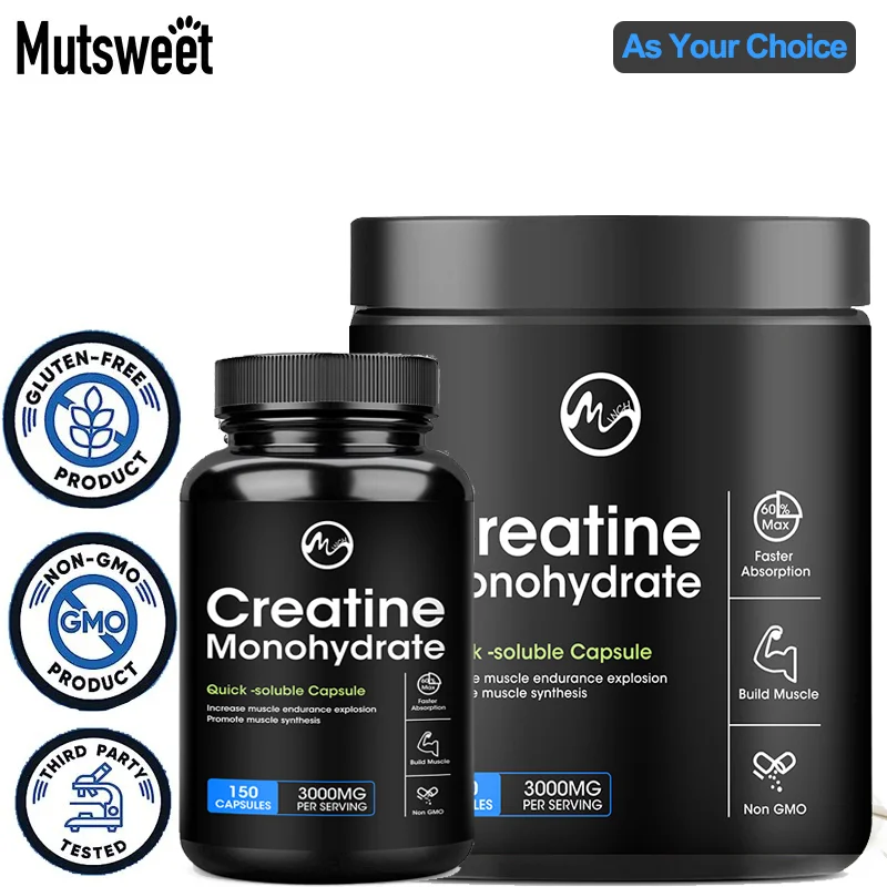 Mutsweet-Micronized-Creatine-Monohydrate-3000mg-Cap-Muscle-Supplement ...