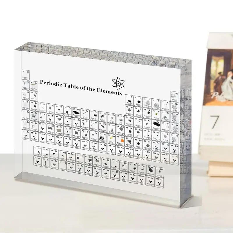3D-Real-Element-Display-Acrylic-Periodic-Table-Decor-School-Teaching ...